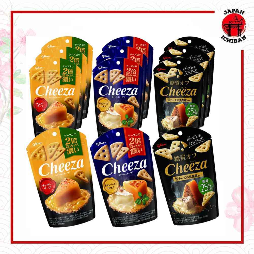Jual Glico Cheeza Crackers 40g Snack Crispy Cheese Flavor - Biskuit ...
