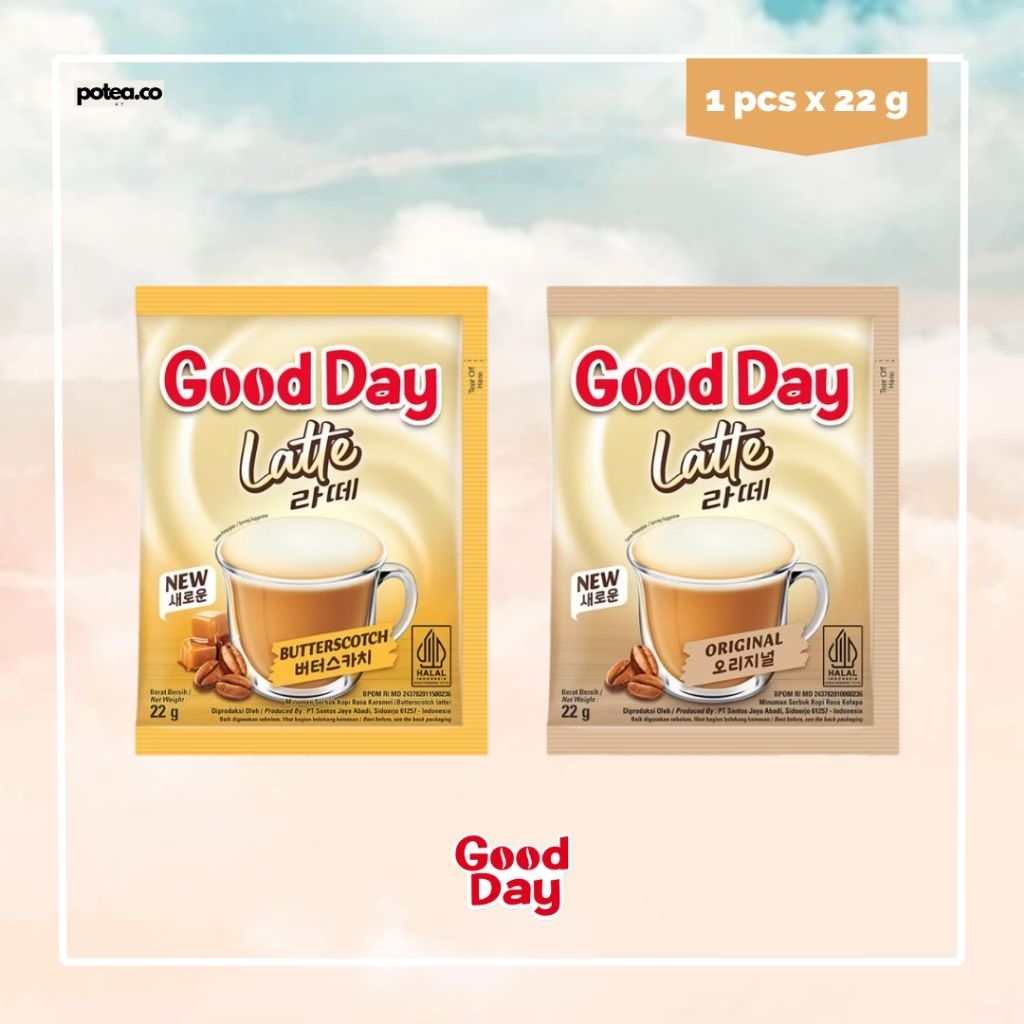 Jual GOOD DAY Latte Butterscotch, GOOD DAY Latte Original [sachet ...