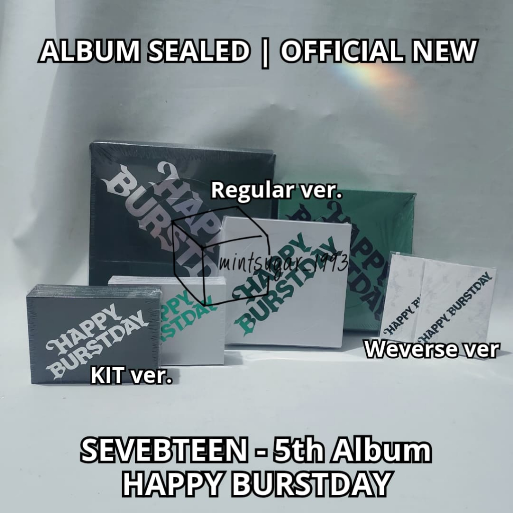 Jual [ READY NEW OFFICIAL SEALED ] SEVENTEEN - 5TH ALBUM [ HAPPY BURSTDAY ] ( STANDARD / REGULAR ...