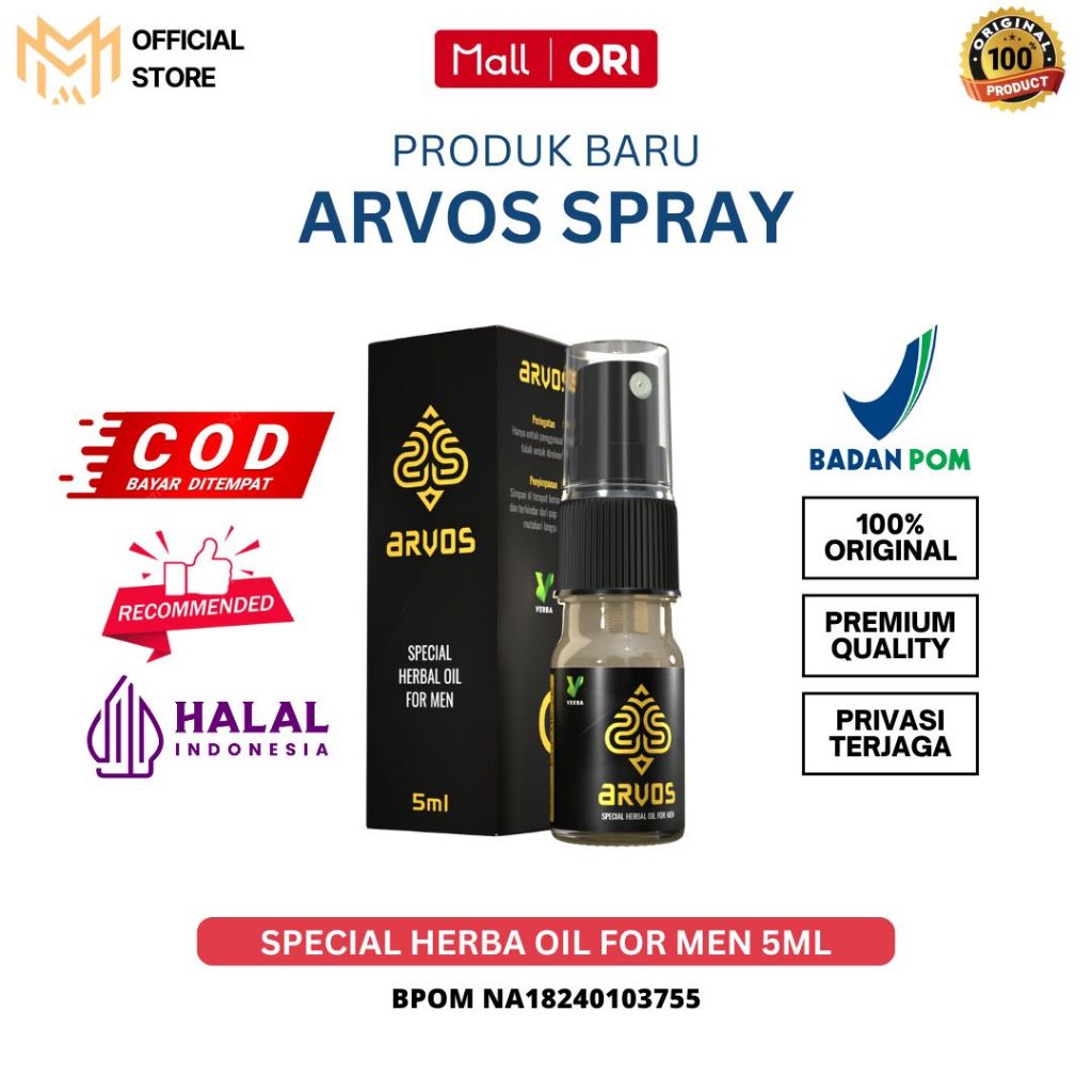 Jual ARVOS Obat Kuat Semprot Pria Tahan Lama Oles X-Sensiall Spray Asli ...