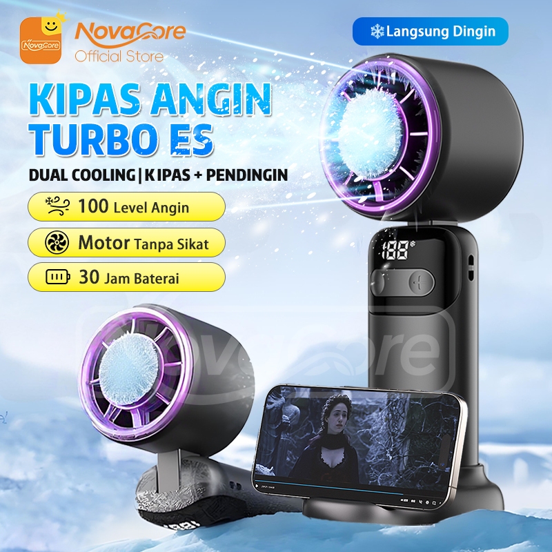 Jual NovaCore Kipas Angin Turbo Pendingin AC Mini Portabel 100 Level ...
