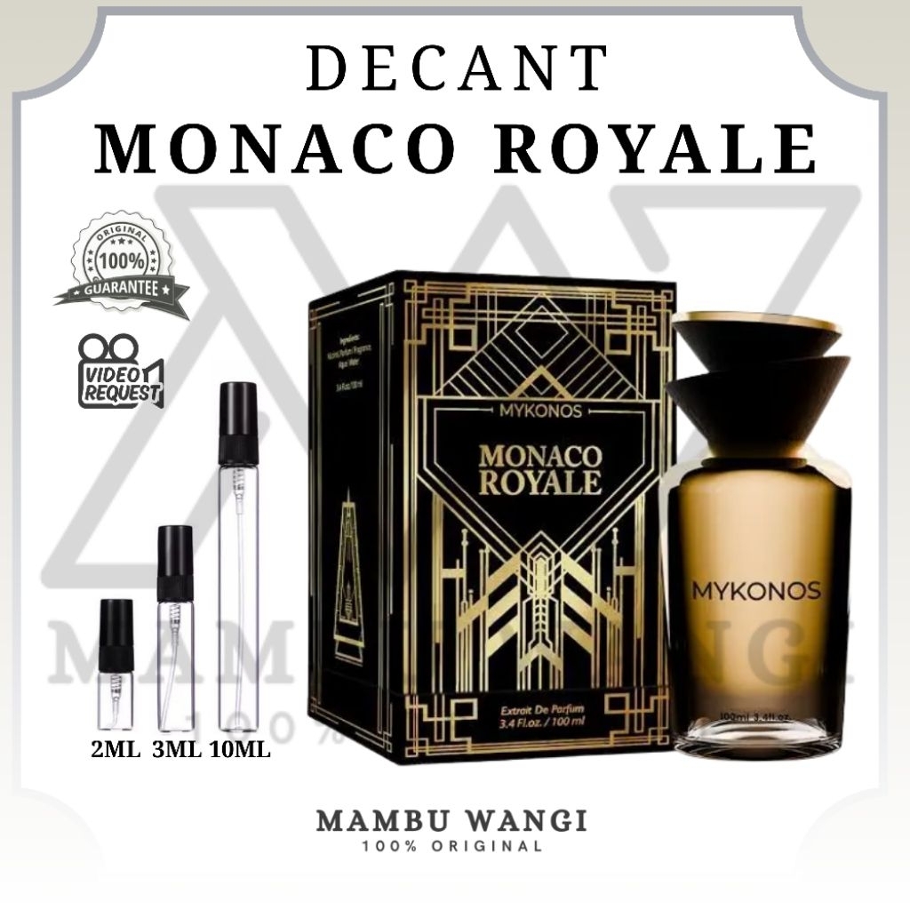 Jual Decant Parfum Monaco Royale Extrait De Parfum Mykonos 100% ...