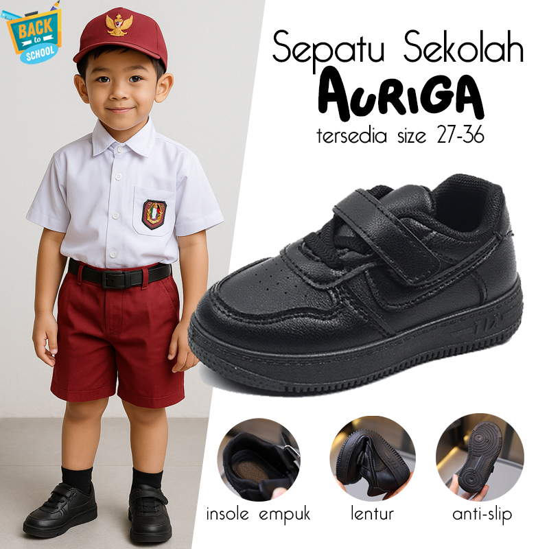 Jual Back to School! Sepatu AURIGA Sepatu Sekolah Anak Laki-laki Dan ...