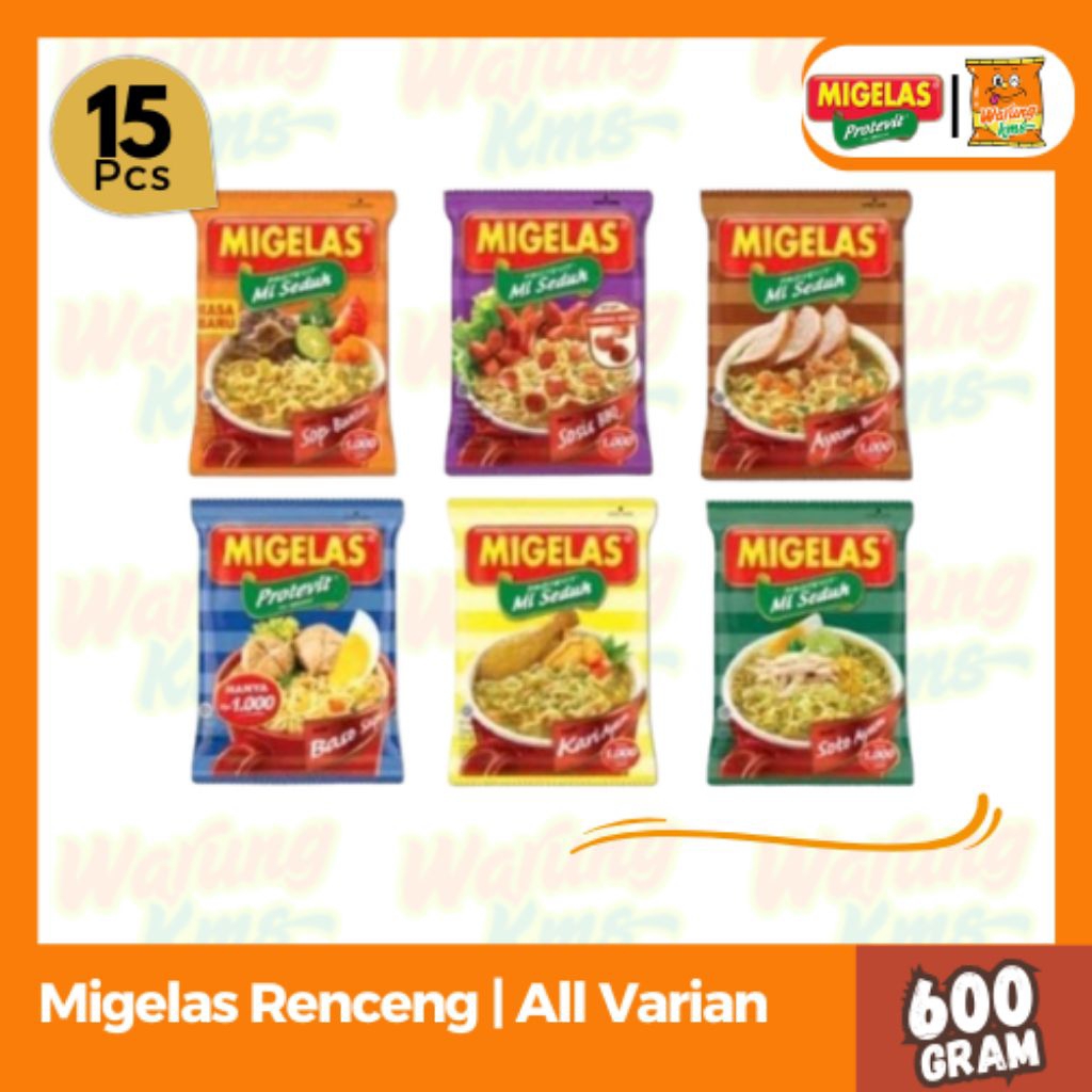 Jual Migelas All Varian Rasa Renceng isi 15pcs @26g sachet Praktis ...