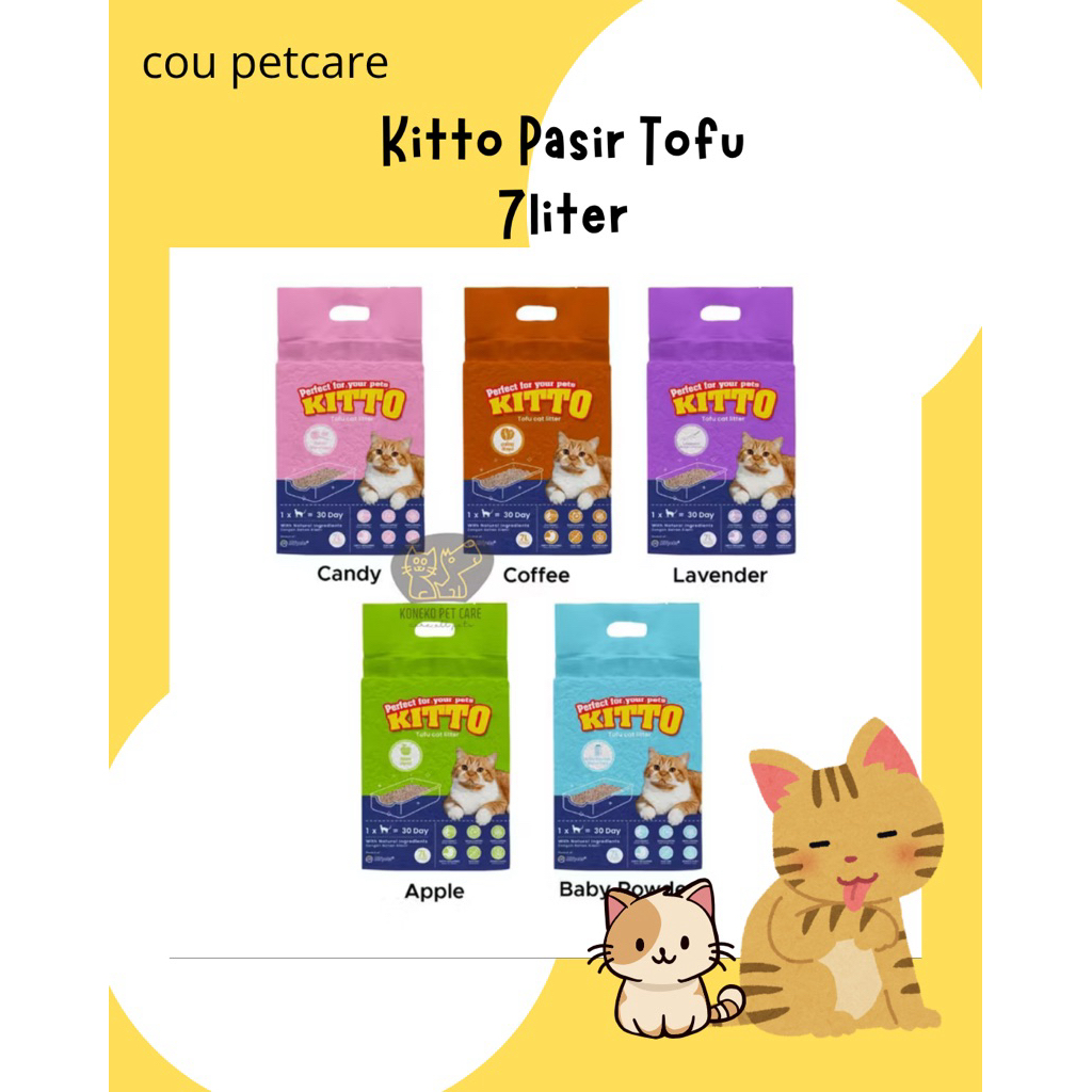Jual Kitto Pasir Tofu Kucing 7 Liter | Shopee Indonesia