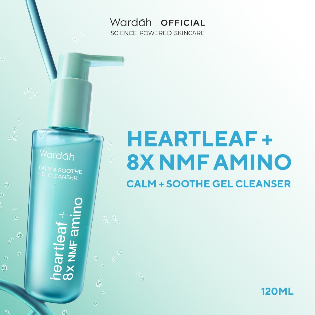 Jual NEW! WARDAH Heartleaf + 8X NMF Amino Calm & Soothe Gel Cleanser ...
