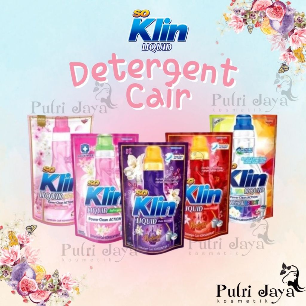 Jual SO KLIN Liquid Detergent 250ml / 400ml / 700ml | Detergen Cair ...