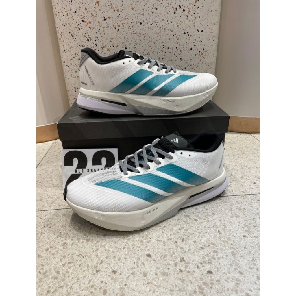 Jual Sepatu running PriaAdizero boston 13 White/Blue (JR4793) | Shopee ...
