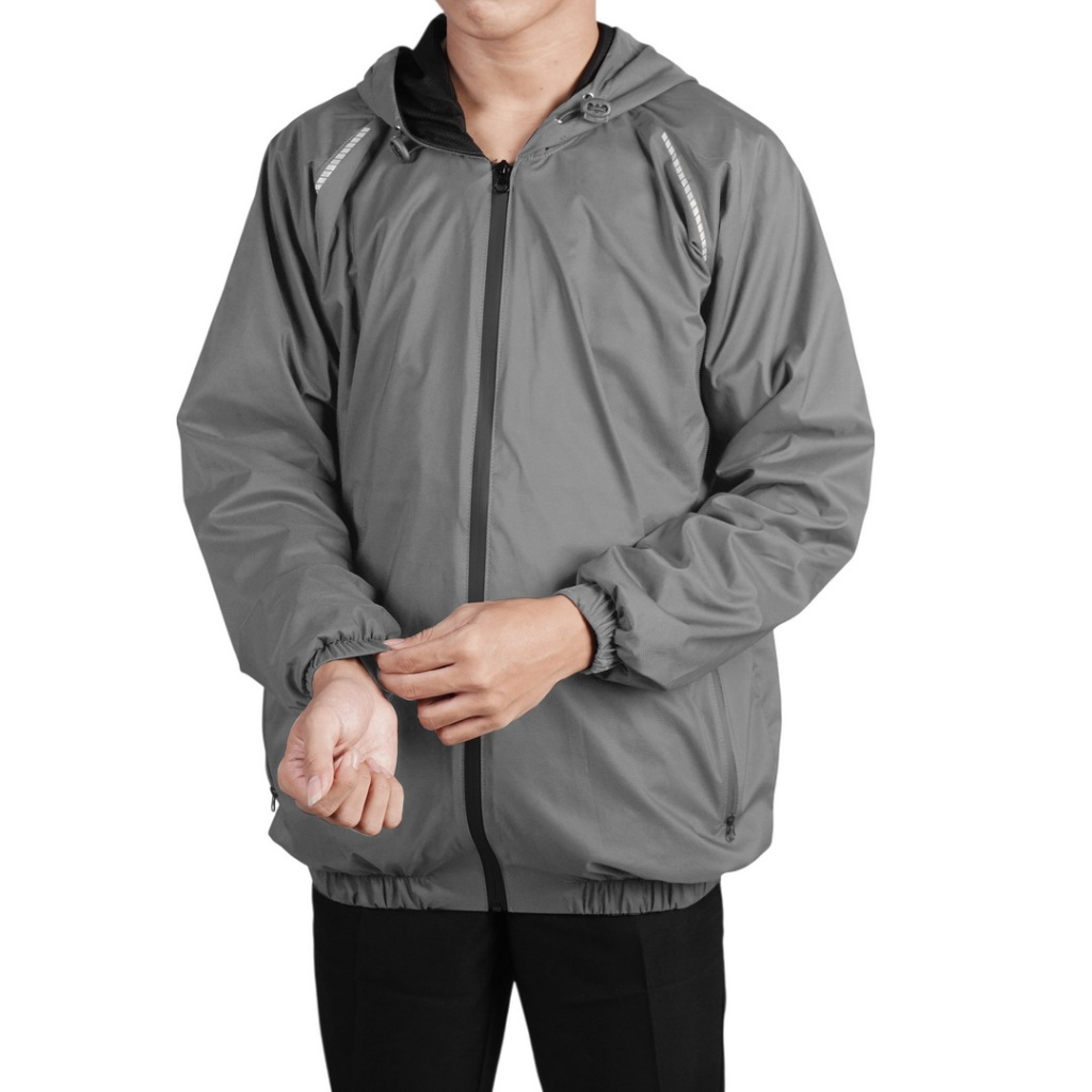 Jual Jaket Running Unisex Despo – Jaket Parasut Polos Waterproof Pria ...