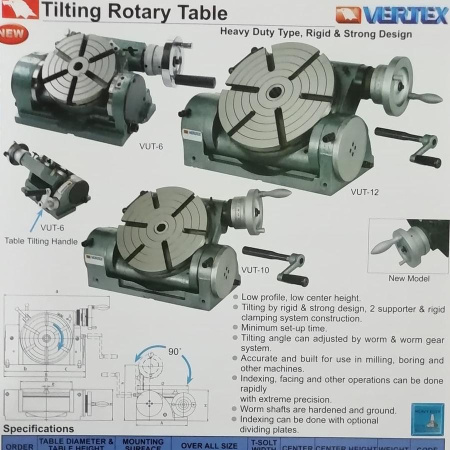 Jual Vertex heavy duty tilting rotary table VUT-6 | Shopee Indonesia
