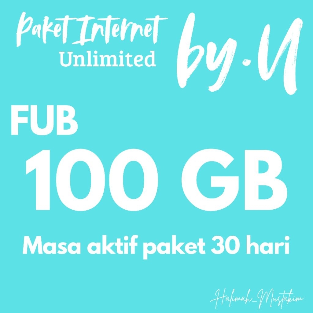 Jual Paket Data Internet by U unlimited ( 2 Mbps ) FUB 100 GB untuk 30 ...