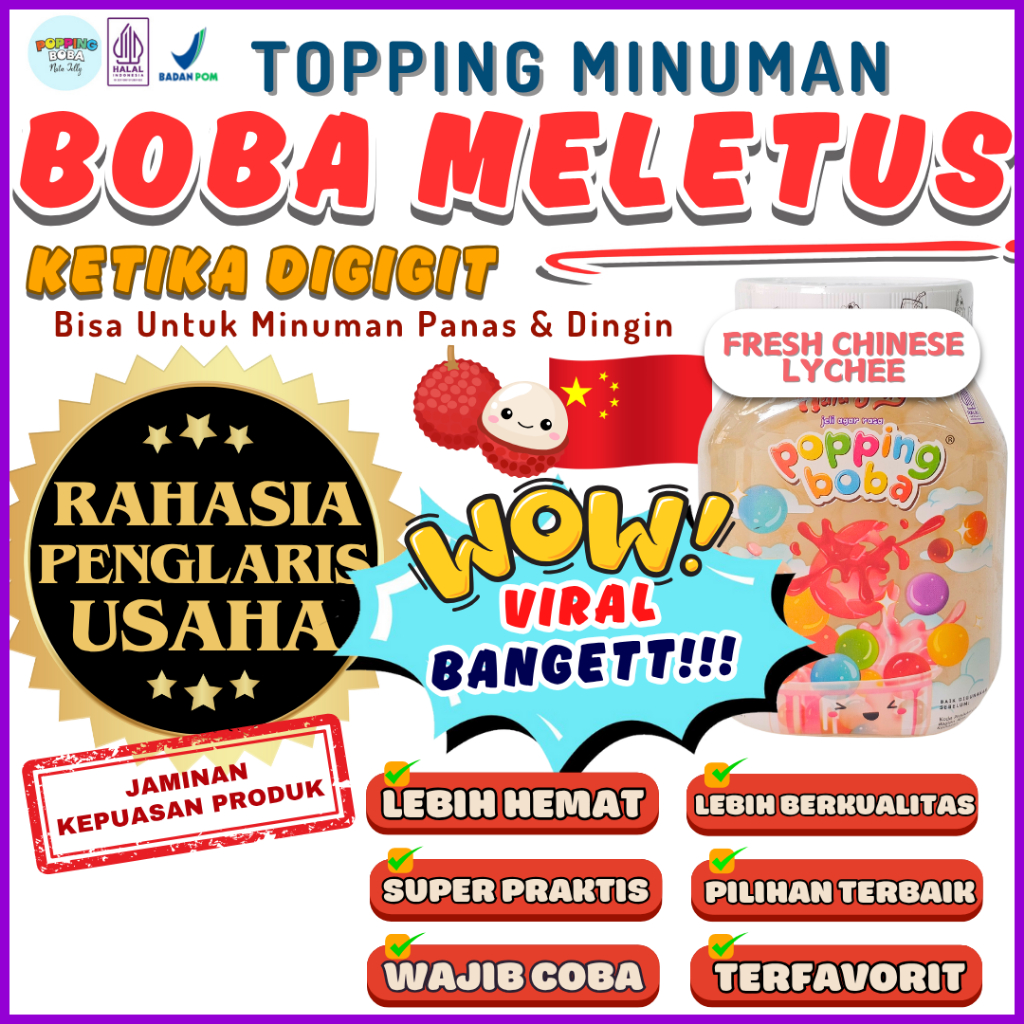 Jual PoppingBobaMeletusDimulutPerpaduan BROOKFARM Susu UHT Original ...