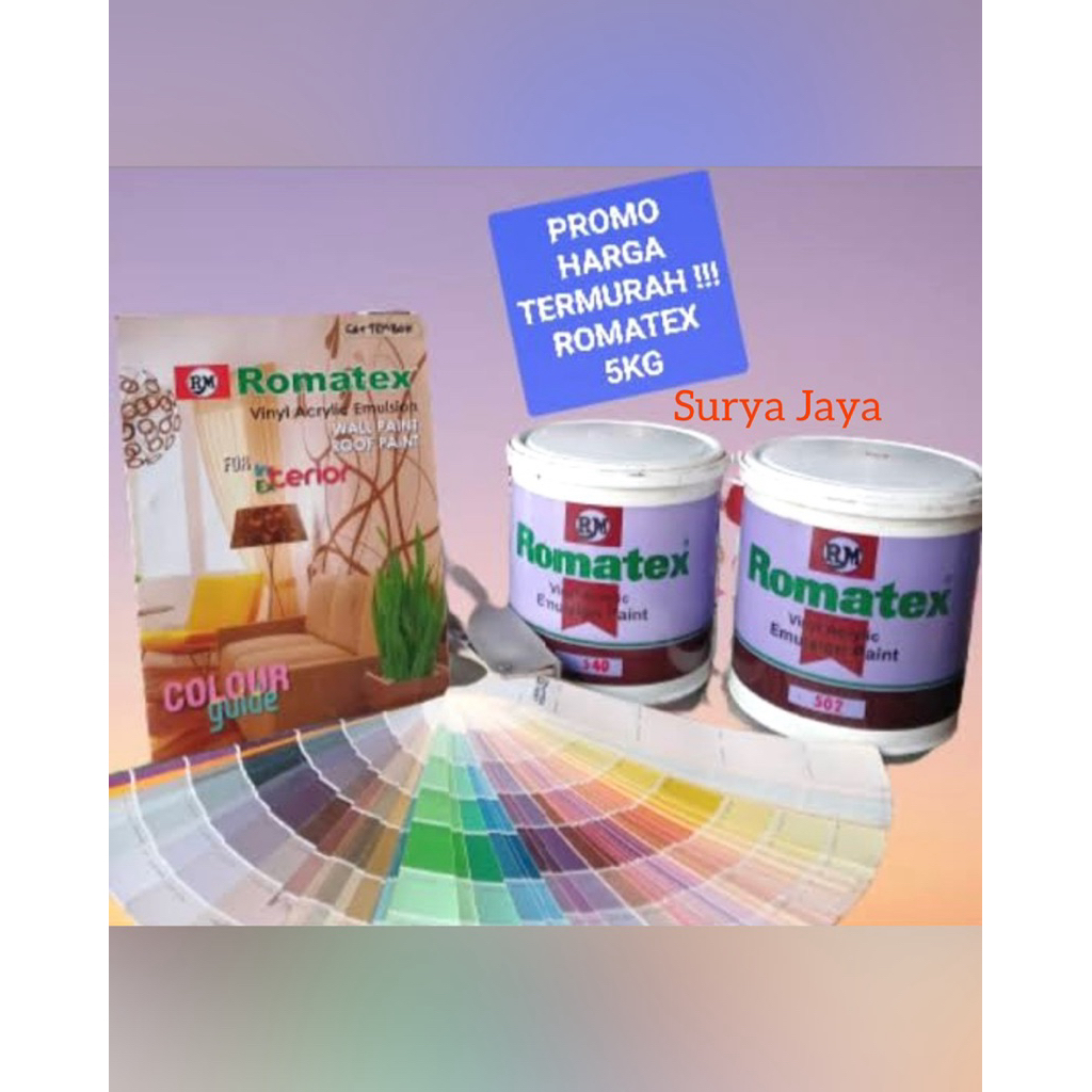 Jual CAT TEMBOK ROMATEX 5 KG | GALON | Shopee Indonesia
