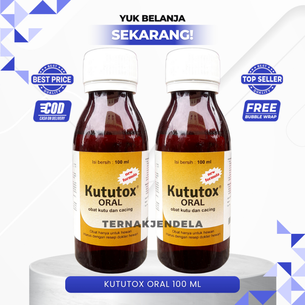 Jual KUTUTOX ORAL 100 ML - Obat Kutu dan Cacing Oral Sapi Kambing Domba ...