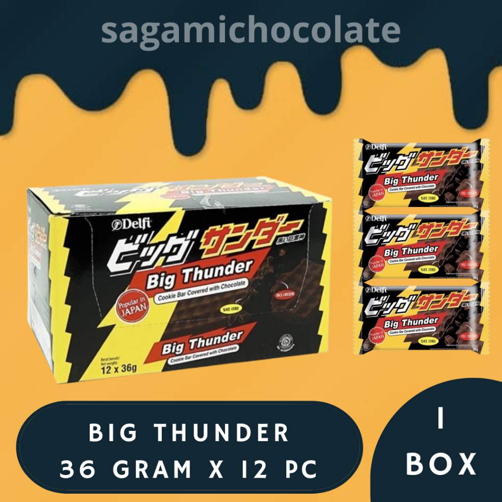 Jual COKLAT DELFI BIG THUNDER 36 GR ( BOX / 12 PC ) | Shopee Indonesia