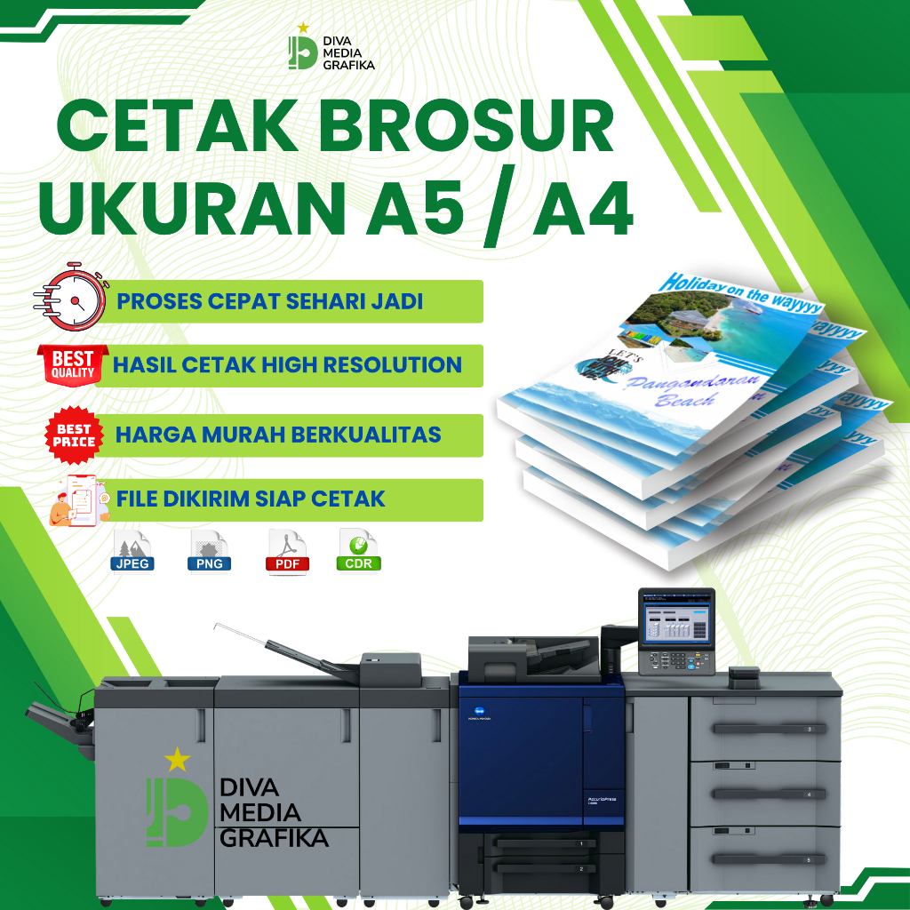 Jual CETAK BROSUR A5 MURAH || CUSTOM BROSUR A5 || CETAK FLYER A5 ...