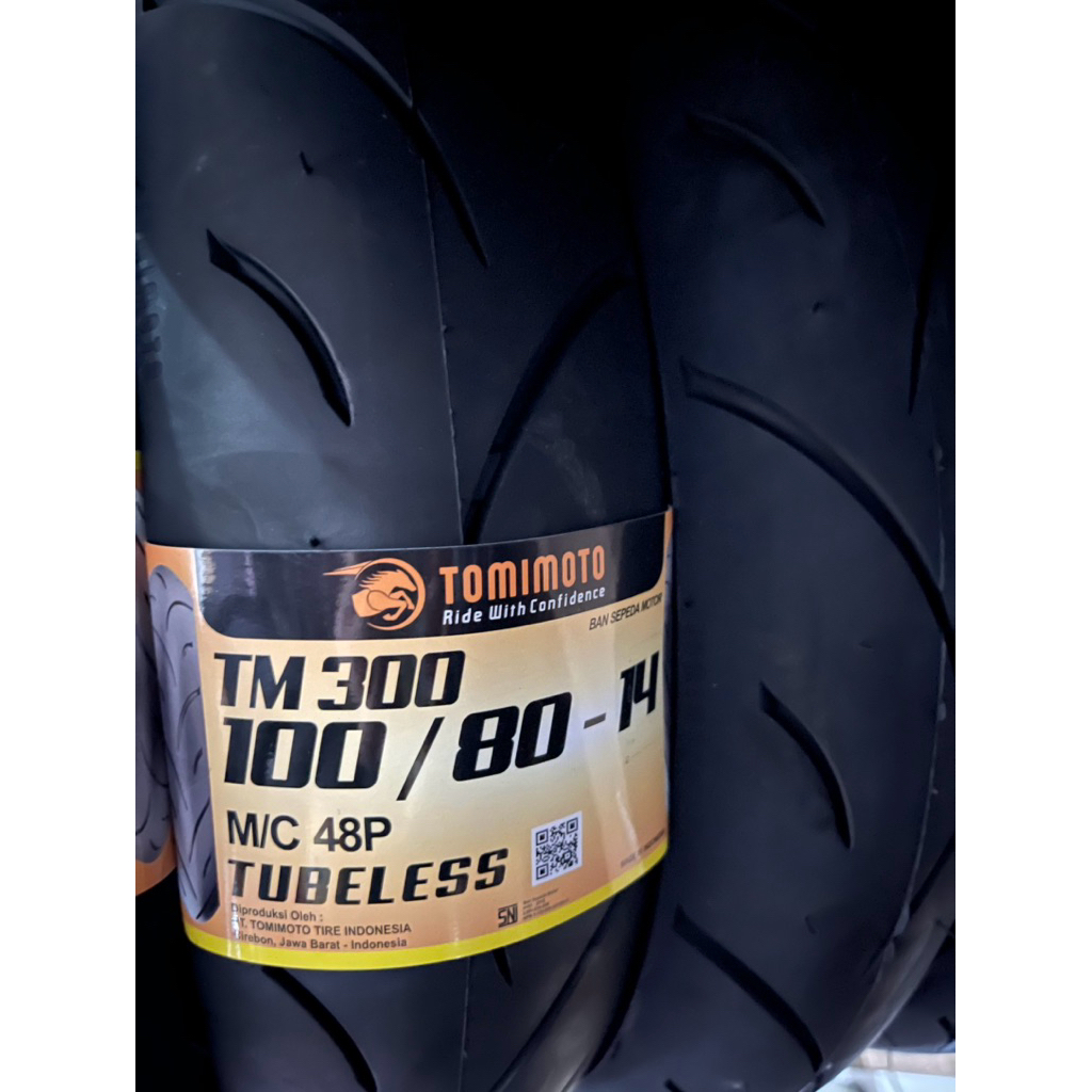 Jual Ban Luar Ring 14 TOMIMOTO 100/80-14 TM300 (Tubeless) | Shopee ...