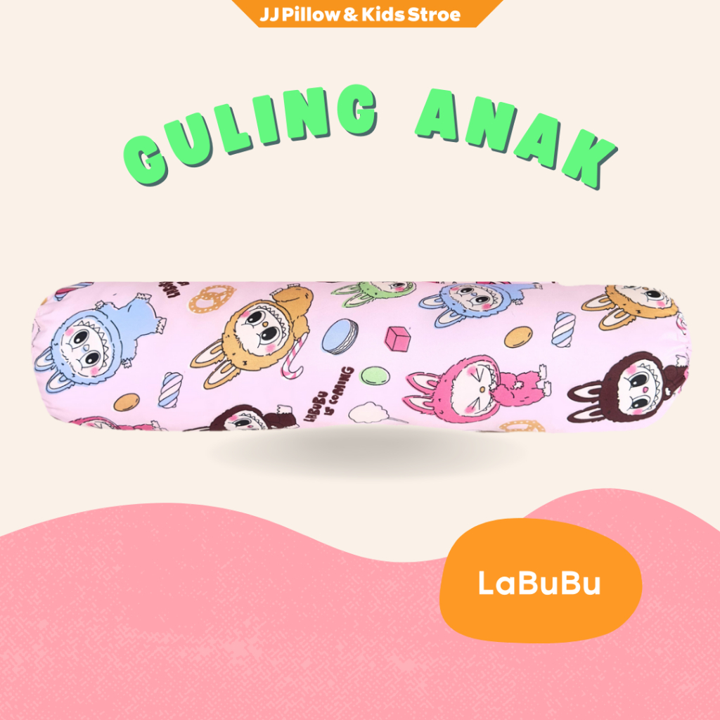 Jual Guling Anak Karakter Motif Labubu Jumbo 16x65 Cm | Shopee Indonesia