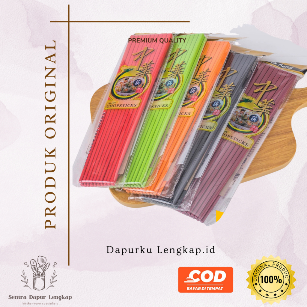 Jual Sumpit Melamin Isi 10 Pasang Food Grade Sumpit Makan Sumpit Mie ...