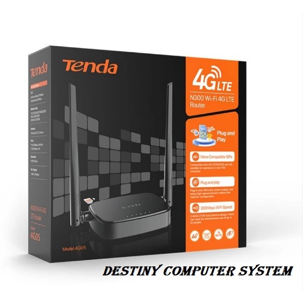 Jual Modem Tenda 4G05 N300 Wi-Fi 4G LTE Router Bisa Simcard | Shopee ...
