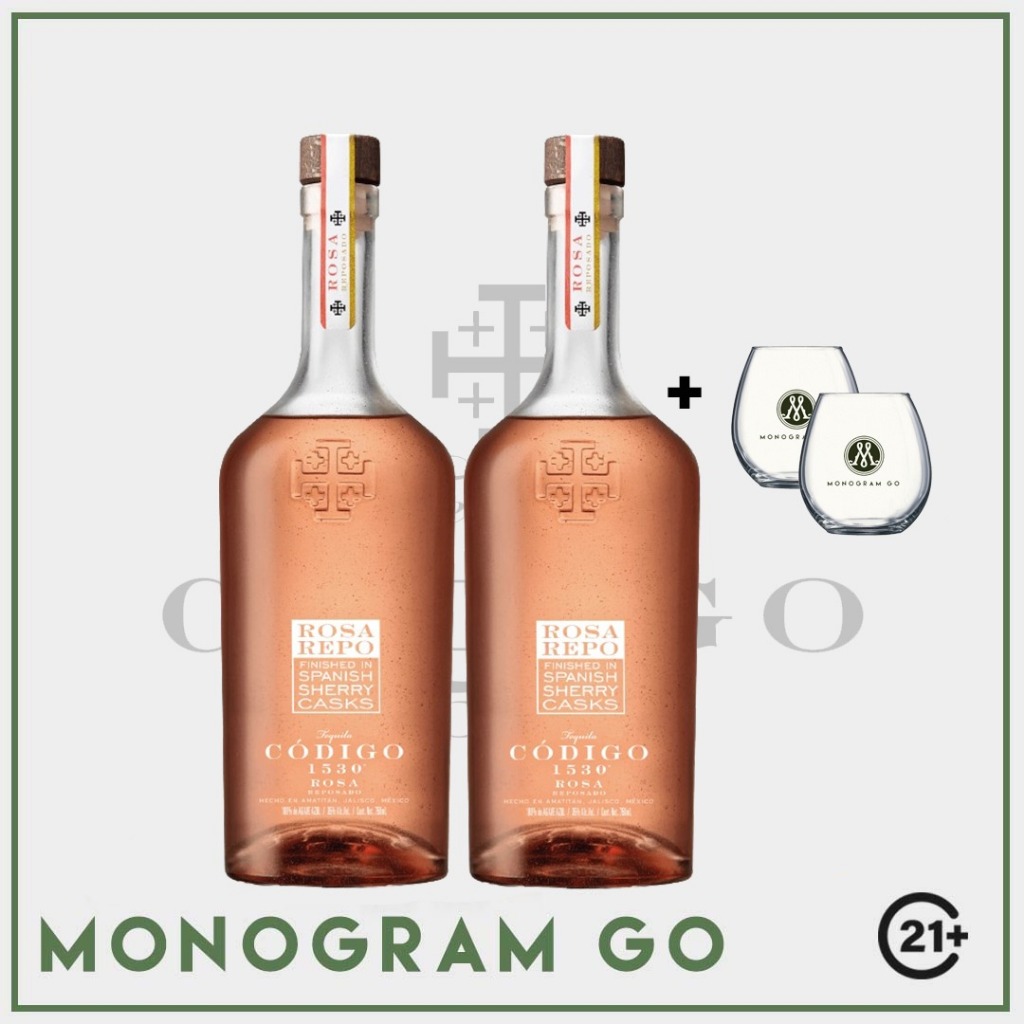 Jual CODIGO 1530 Rosa Reposado 750ml (2 Bottles FREE 2 Tuscany Glass ...