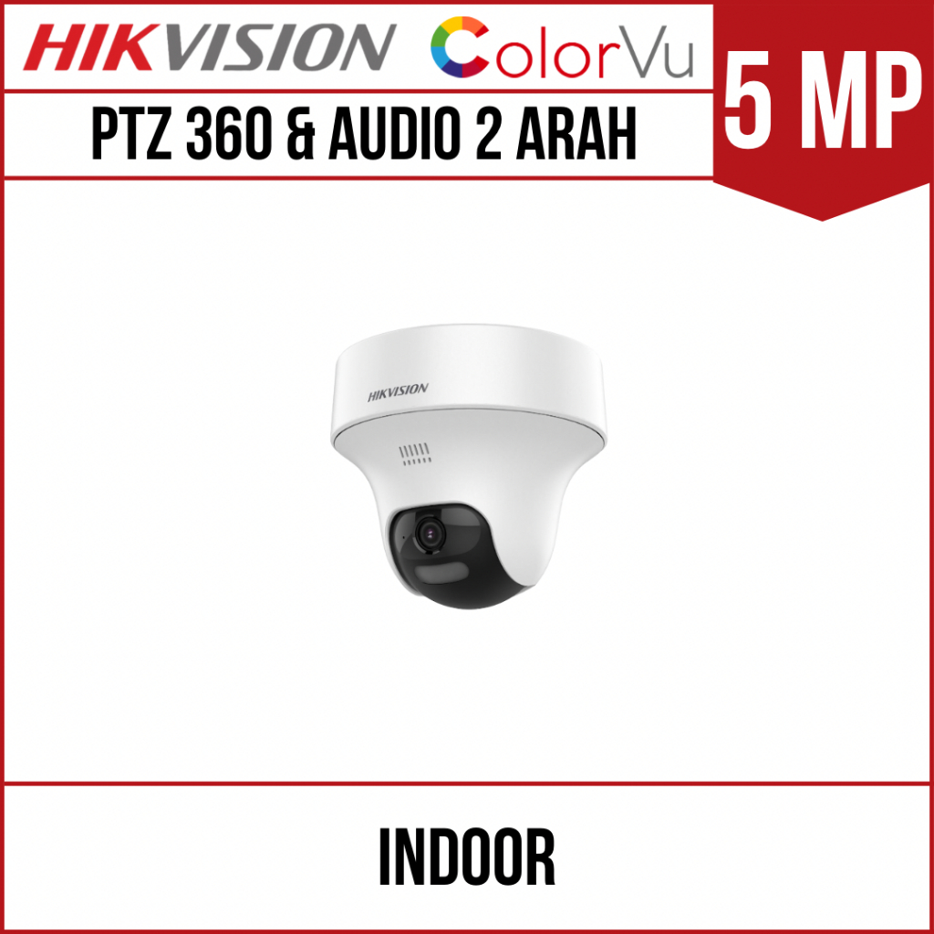 Jual KAMERA CCTV HIKVISION COLORVU 5MP PTZ TWO WAY AUDIO 2 ARAH ...