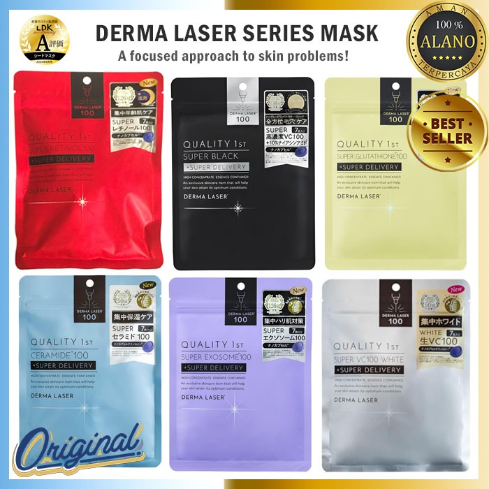 Jual Derma Laser Series Sheet Mask Quality 1st Original Japan | Shopee Indonesia