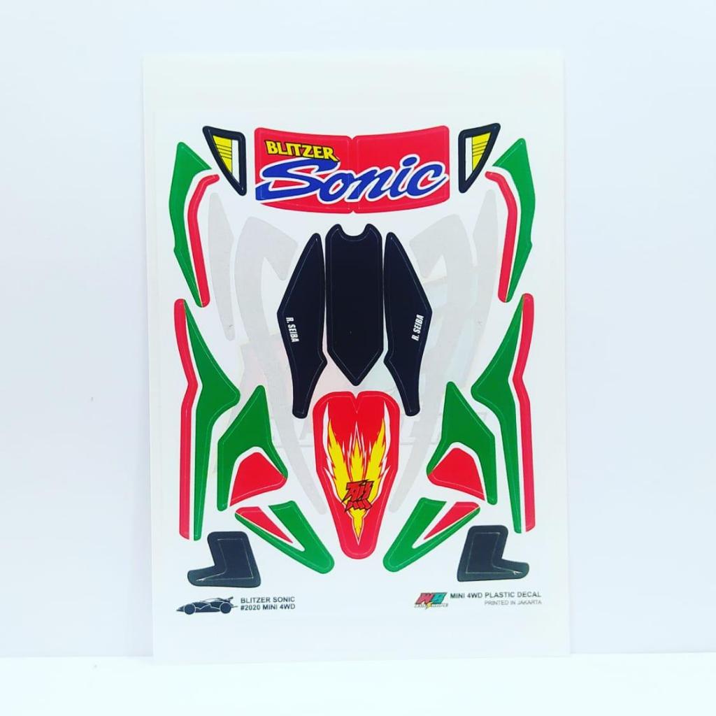 Jual Stiker Blitzer Sonic - Body Merah - Cromo | Shopee Indonesia