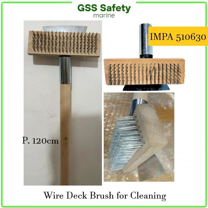 Jual Wire Deck Brush and Scrapper Sikat Kawat Gagang Kayu Panjang 120cm ...