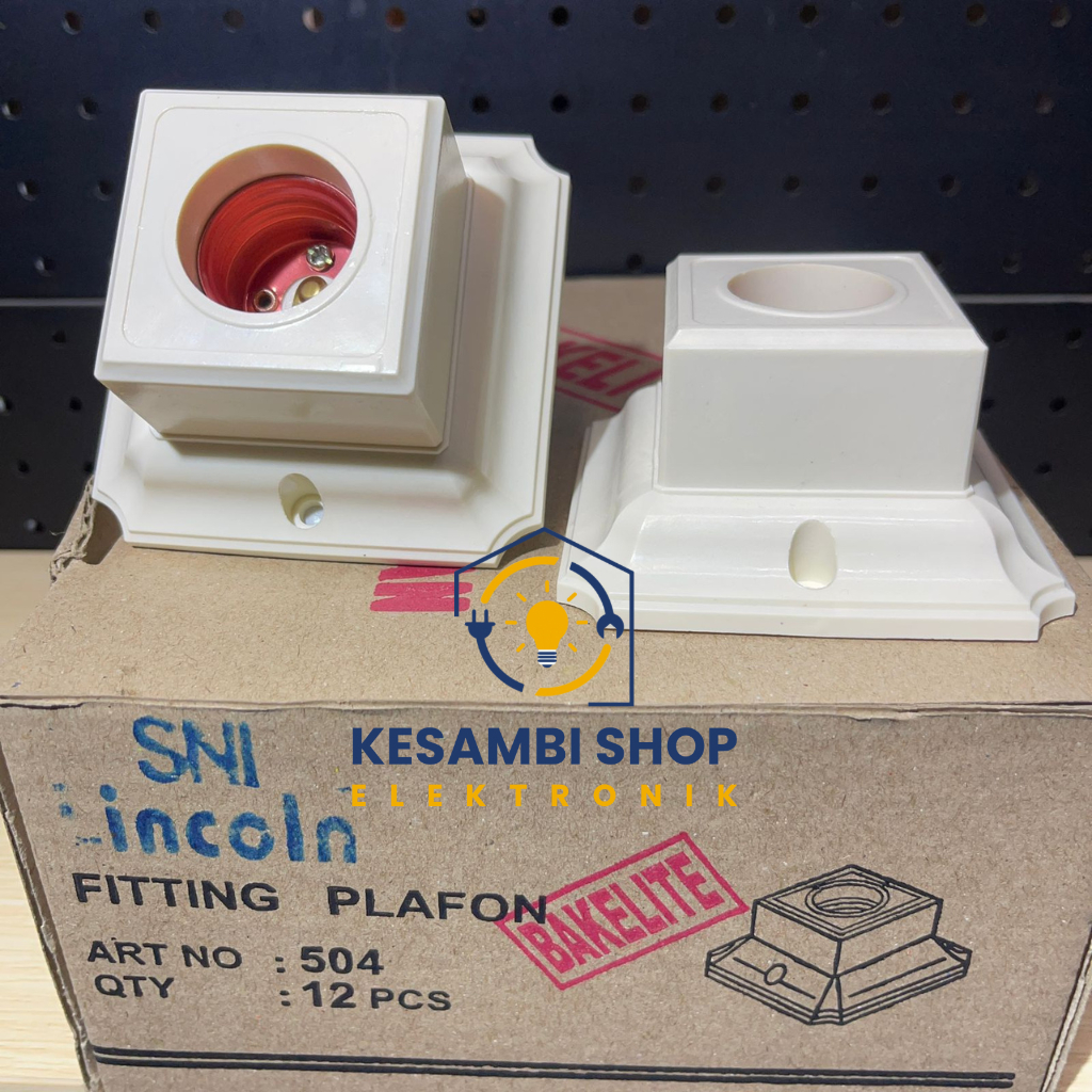 Jual LINCOLN FITTING PLAFON SEGI 4 / FITTING LAMPU PLAFON / FITTING ...