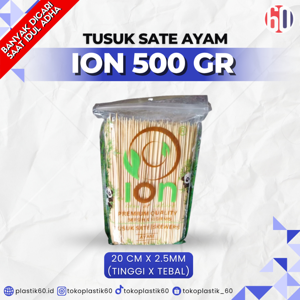 Jual Toko plastik 60-Tusuk Sate Raja/naga, Tusuk Sate kambing ion ...