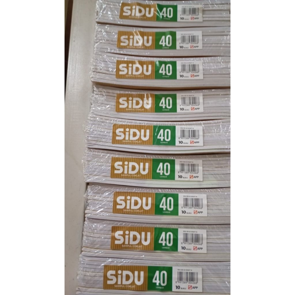 Jual (1pak) Buku Tulis Sidu 40 Kraft/ buku tulis sinar dunia / buku ...