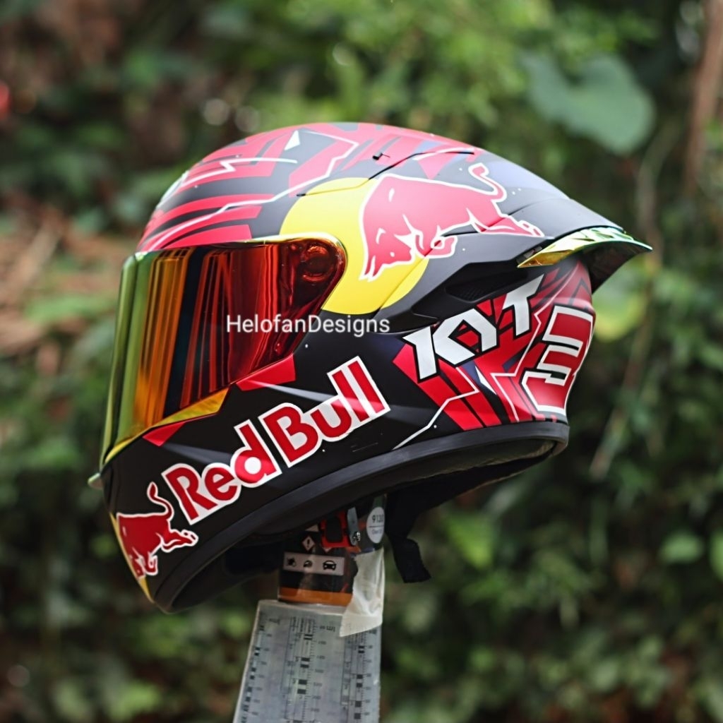 Jual helm ala2 MotoGP full repaint basic kbr & KYT tt course | Shopee Indonesia