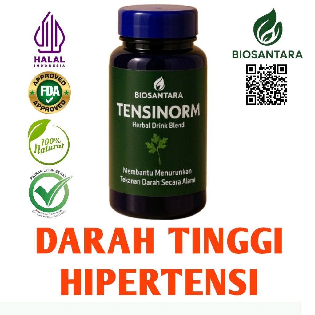 Jual BIOSANTARA TENSINORM Herbal Hipertensi | Obat Alami Tekanan Darah ...
