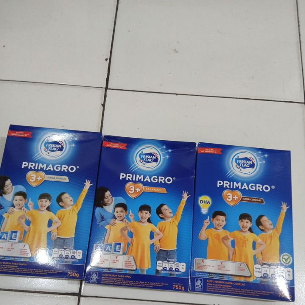 Jual Frisian Flag Primagro susu 3+ Madu/Vanila/Coklat - FF isi 750gr ...