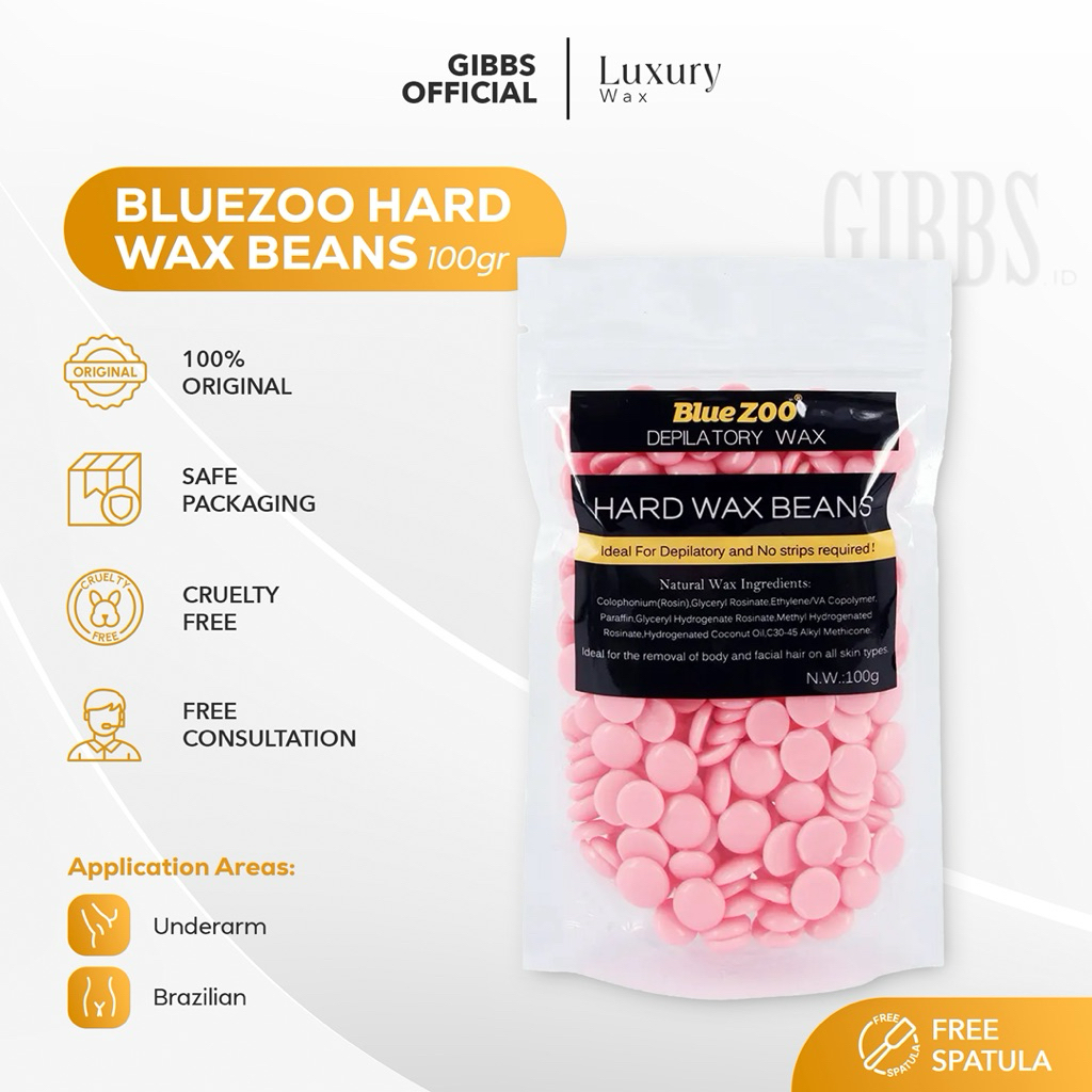 Jual GIBBS BlueZoo Waxing / Hard Wax Beans / Pencabut Bulu (100 gr) | Shopee Indonesia