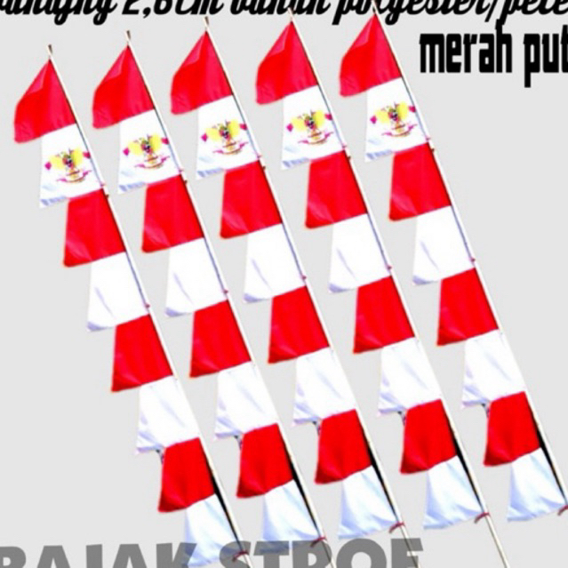 Jual (10PIS) BENDERA UMBUL-UMBUL GARUDA PAKET 10 pis panjang 2,6cm | Shopee Indonesia