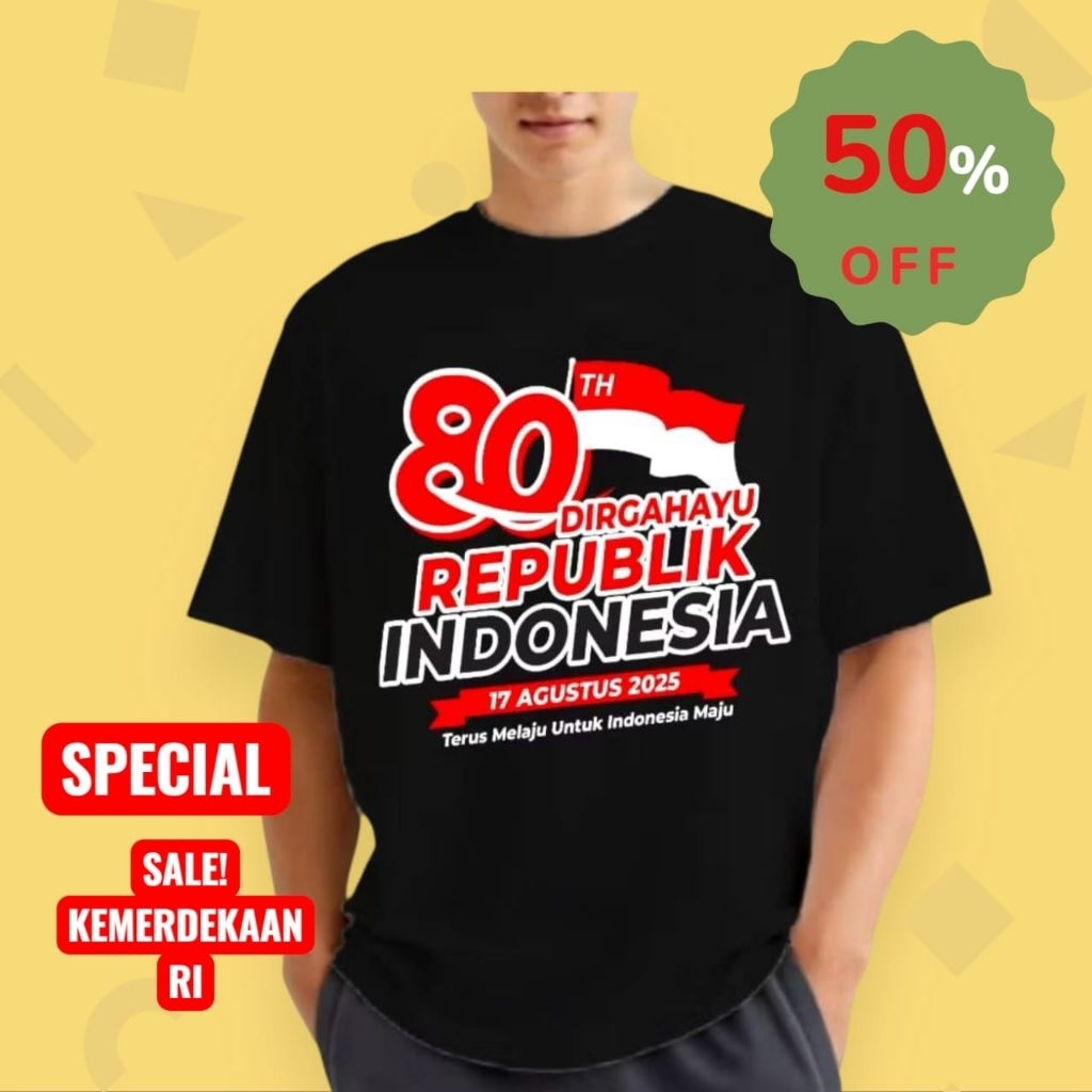 Jual Kaos kemerdekaan Hut RI Ke 80 Indonesia Dewasa Pria dan Wanita | Shopee Indonesia
