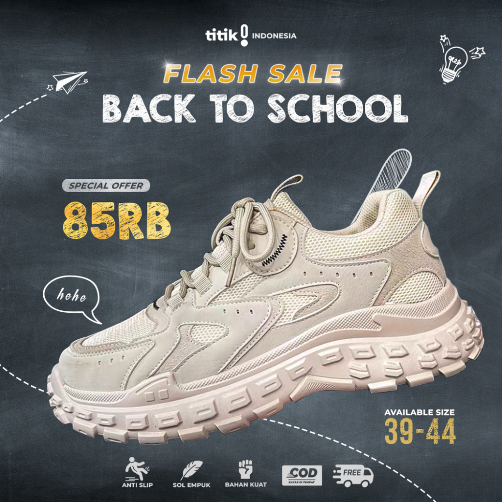 Jual Titik Prinslo - Sepatu Sneaker Kasual Pria Kets Shoes Men Casual ...