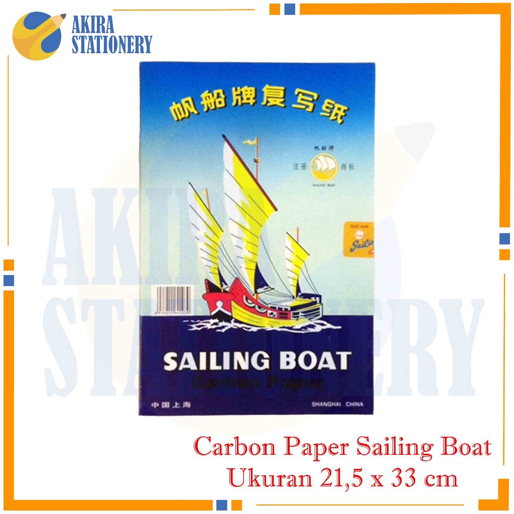 Jual Kertas Karbon Sailing Boat isi 100 Single Hitam / Kertas Karbon ...