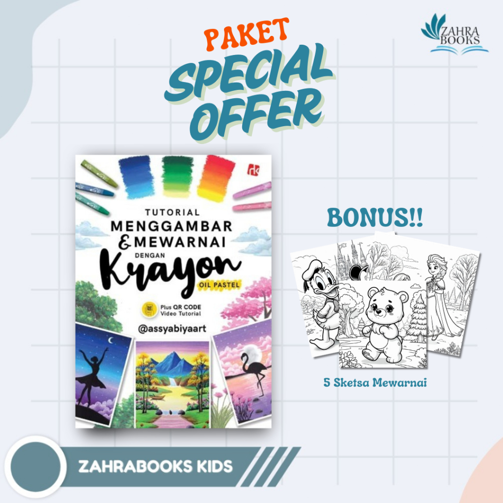 Jual AG - Buku Tutorial Menggambar & Mewarnai Dengan Krayon Oil Pastel ...