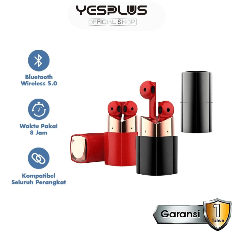 Jual Headset Bluetooth TWS YESPLUS TWS-F1 Earphone Wireless Model ...