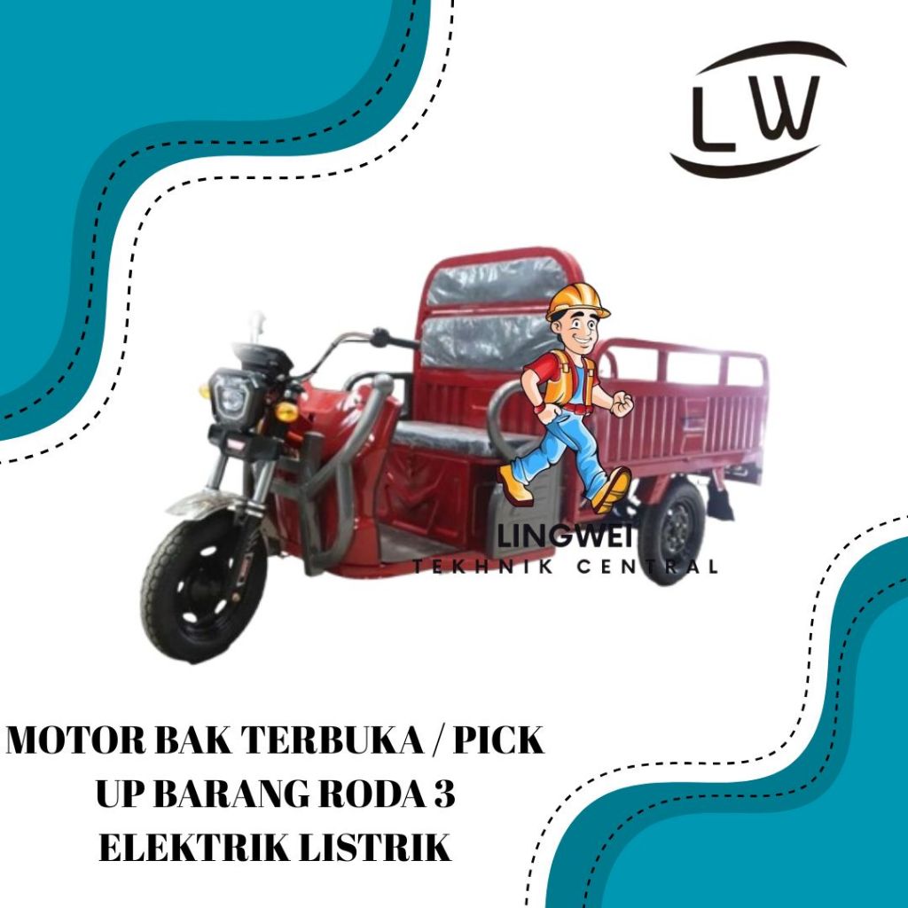 Jual MOTOR BAK TERBUKA ELEKTRIK LISTRIK / PICK UP BARANG RODA 3 ...
