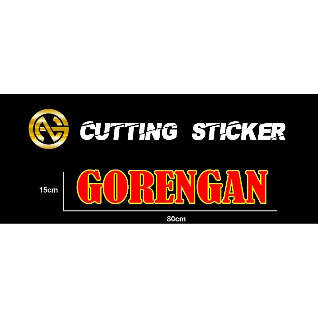 Jual Stiker Cutting Gorengan Ukuran Besar Gerobak Shopee Indonesia