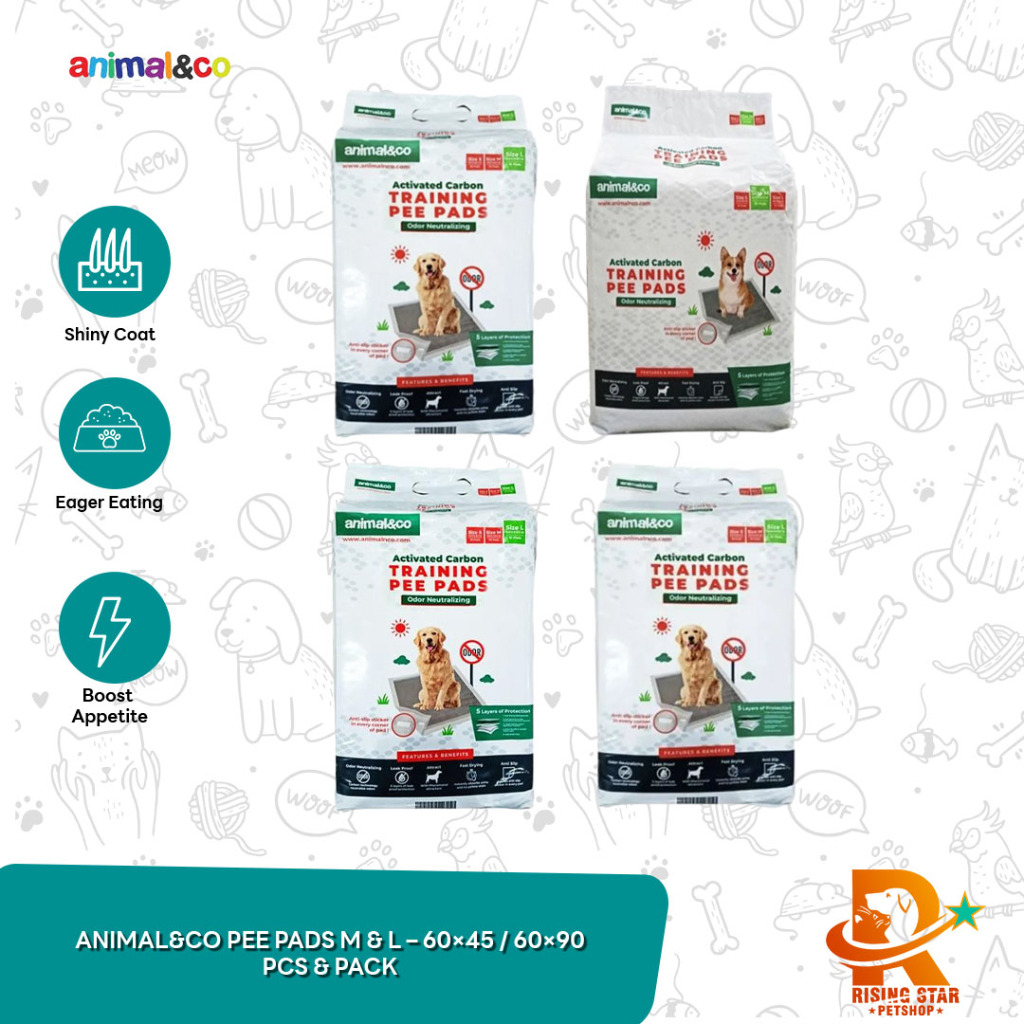 Jual Animal&Co Underpad Carbon Training Pee Pads Under pads | Shopee ...