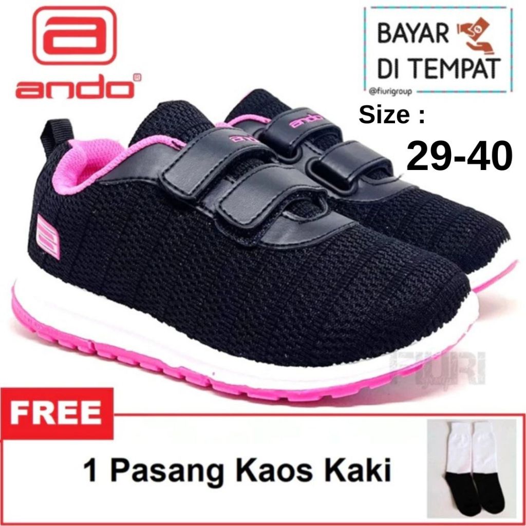 Jual FIURI - ANDO ORIGINAL - REBECCA BSC SAGA PEREKAT 29-40 HITAM PINK ...