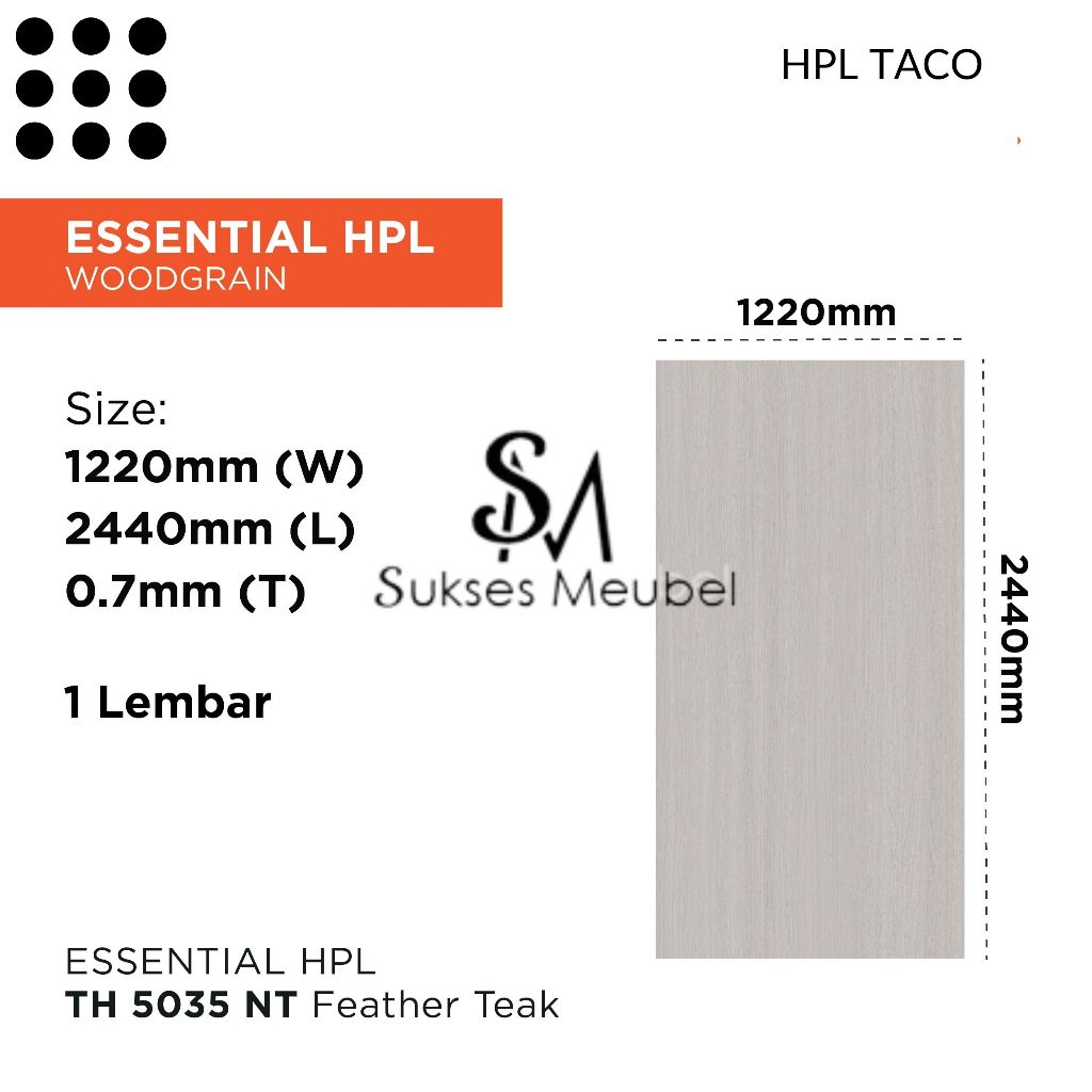 Jual TACO HPL Woodgrain Teak TH 5035 NT - Feather Teak | Per 1 Lembar ...