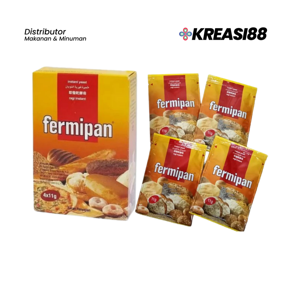 Jual Fermipan Ragi Instant 1 Box Isi 4 Sachet @11gr | Shopee Indonesia