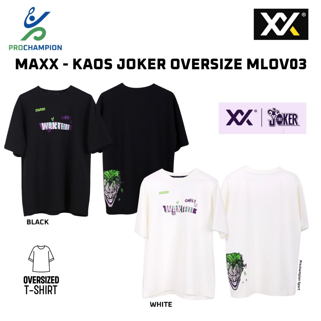 Jual Kaos Oversize MAXX JOKER MLOV 03 White | Shopee Indonesia