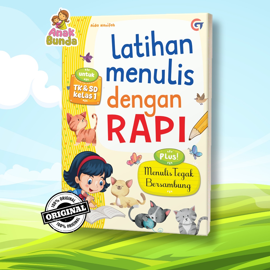 Jual Buku Latihan Menulis Rapi Anak TK & SD | Belajar Menulis Huruf ...